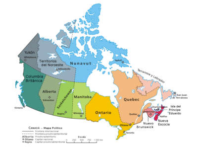 Provincias de Canadá - GMR curso escolar